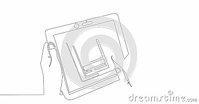 Self Drawing Line Animation Electronic Contract Documents Continuous ...