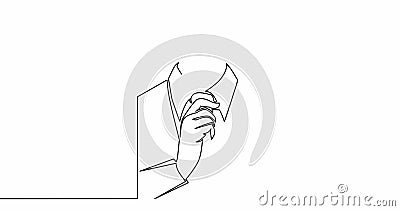 Self Drawing Line Animation Incognito Man Anonymous Continuous Line ...