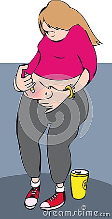 Self Inject Cartoon Vector | CartoonDealer.com #54893231