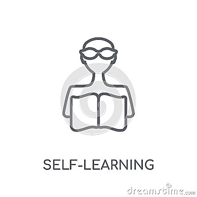 Self-learning Linear Icon. Modern Outline Self-learning Logo Con Vector ...