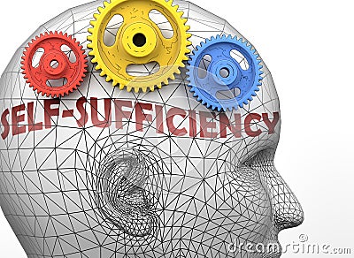 Self Sufficiency And Human Mind - Pictured As Word Self Sufficiency ...