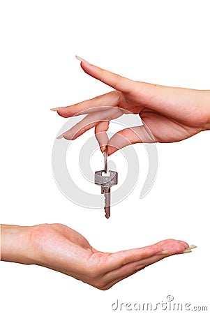 Handing over the keys stock image. Image of house, antique - 254553