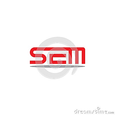 Sem Letter Logo Design Minimalis And Elegant Vector Illustration ...