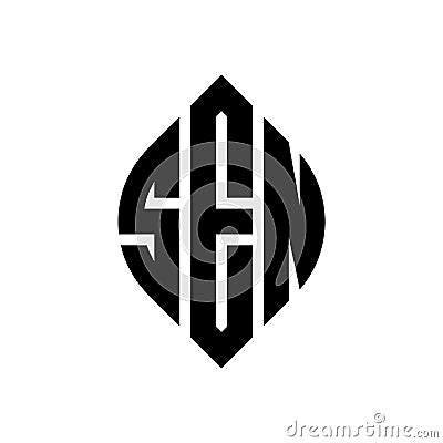 SEN Circle Letter Logo Design With Circle And Ellipse Shape. SEN ...