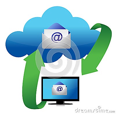 Sending An Email Royalty-Free Illustration | CartoonDealer.com #27770565