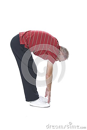 Senior Man Touching Toes Royalty Free Stock Images - Image: 8936029