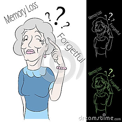Senior Woman Memory Loss Stock Images - Image: 25630974