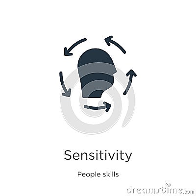 Sensitivity Icon Vector. Trendy Flat Sensitivity Icon From People ...