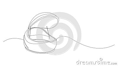 Sensory Deprivation Tank Continuous Line Drawing. Floatation Therapy ...