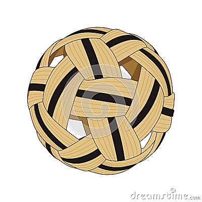 Sepak Takraw Ball Icon, Sport Logo Cartoon Vector | CartoonDealer.com ...