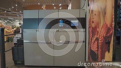 September 20, 2022. Munich. Germany. Automatic Bottle Recycling Machine ...