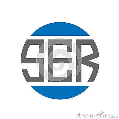 SER Letter Logo Design On White Background. SER Creative Initials ...