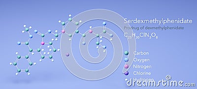 Serdexmethylphenidate Molecule, Molecular Structures, Prodrug Of ...