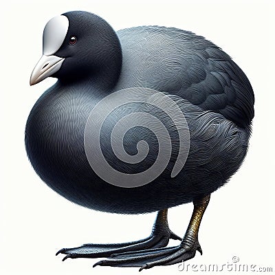 Image Of Isolated Coot Against Pure White Background, Ideal For ...
