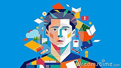 A Series Of Collages Created From Discarded Magazines Demonstrating The ...