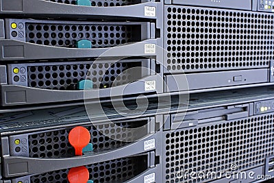 Servers stock image. Image of industry, processors, information - 19610645