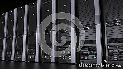 Server Room Server Hub Server Farm 3D Render Royalty-Free Stock Photo ...