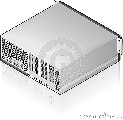 Server Unit Cartoon Vector | CartoonDealer.com #17740535