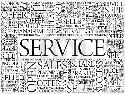 SERVICE Word Cloud Collage Stock Photography | CartoonDealer.com #199120070