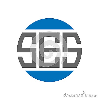 SES Letter Logo Design On White Background. SES Creative Initials ...