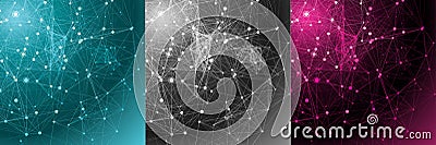 Set Abstract Communication Backgrounds. Royalty Free Stock Photography ...