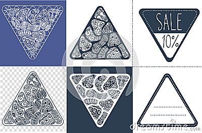Set Of Abstract Sales Triangle Royalty-Free Stock Image | CartoonDealer ...