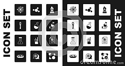 Set Alcohol Or Spirit Burner, Test Tube, Atom, Molecule, Chemistry ...