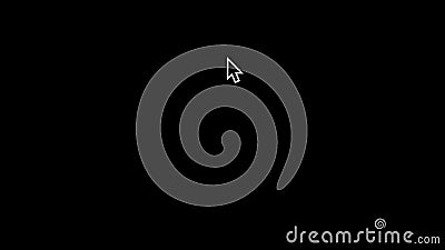 Set of Animated Arrow Cursor Mouse Movement and Clicks with Alpha ...