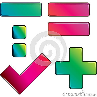 The Set Of Arithmetic Signs Royalty Free Stock Photography - Image: 8985697