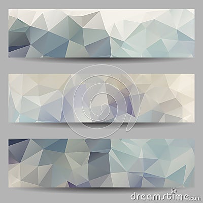 Vector Set of Three Header Designs Stock Vector - Illustration of ...
