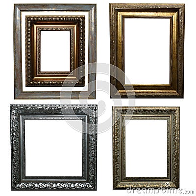 Set Of Beautiful Frames For Paintings Royalty-Free Stock Photography ...