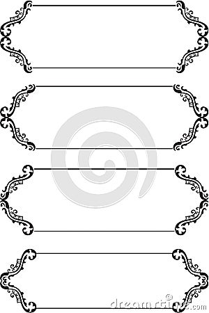 Set Of Boarders Stock Illustration - Image: 40346643