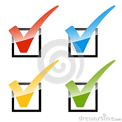 Set Of Colored Checks Stock Vector - Image: 58115518