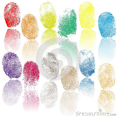 Set Of Fingerprints, Illustration | CartoonDealer.com #56576614