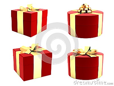 Set Of Gift Boxes Stock Photography | CartoonDealer.com #27787664