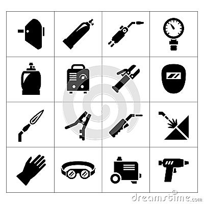Set Icons Of Welding Stock Vector - Image: 41798365