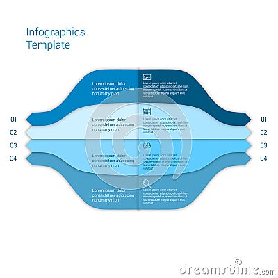 Set Of Infographic Template Layouts. Flow Chart Cartoon Vector ...