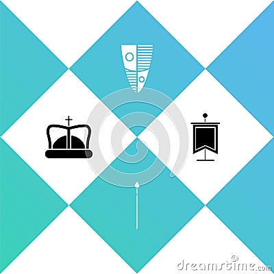 Spear and Flag of the Templars. Beauseant - Slogan of the Knights ...