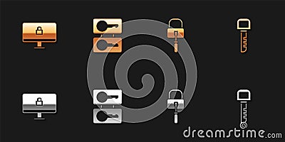 Set Lock On Computer Monitor, Casting Keys, Picks For Lock Picking And ...