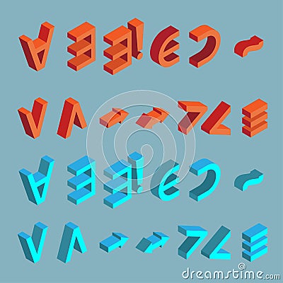 Set Of Logical Symbols Vector Illustration | CartoonDealer.com #157052856