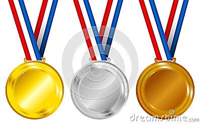 Set Of Medals Royalty Free Stock Photography - Image: 19443967