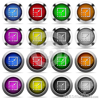 Minimize Element Glossy Button Set Royalty-Free Stock Image ...