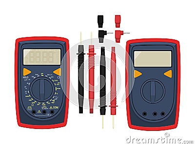 Set Of Multimeter Component.for Your Composition Arrangement Vector ...