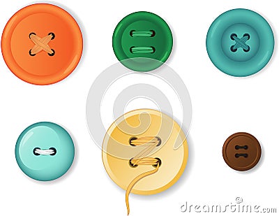 Set Of Realistic Clothing Buttons Royalty Free Stock Photos - Image ...