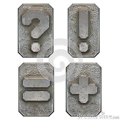 Set Of Symbols Question Mark, Exclamation Mark, Equals, Plus Made Of ...