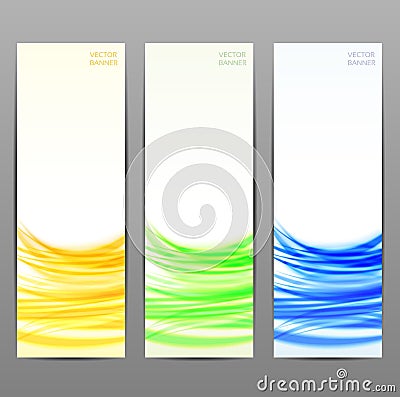 Vector Set of Three Header Designs Stock Vector - Illustration of ...