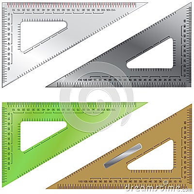 Set Of Triangles For Drafting And Engineering Stock Image - Image: 8402621