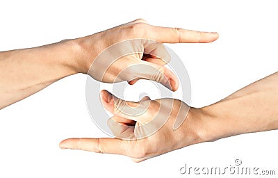 Set Of Two Hands With Pointing Finger Stock Image | CartoonDealer.com ...