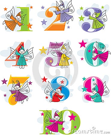 Funny number frame stock vector. Illustration of digit - 27396105