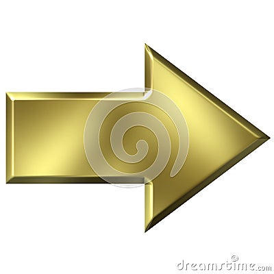 Seta 3D Dourada Fotos de Stock Royalty Free - Imagem: 3052208